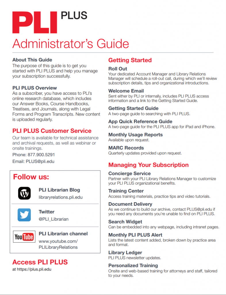 adminguide | PLI Librarian